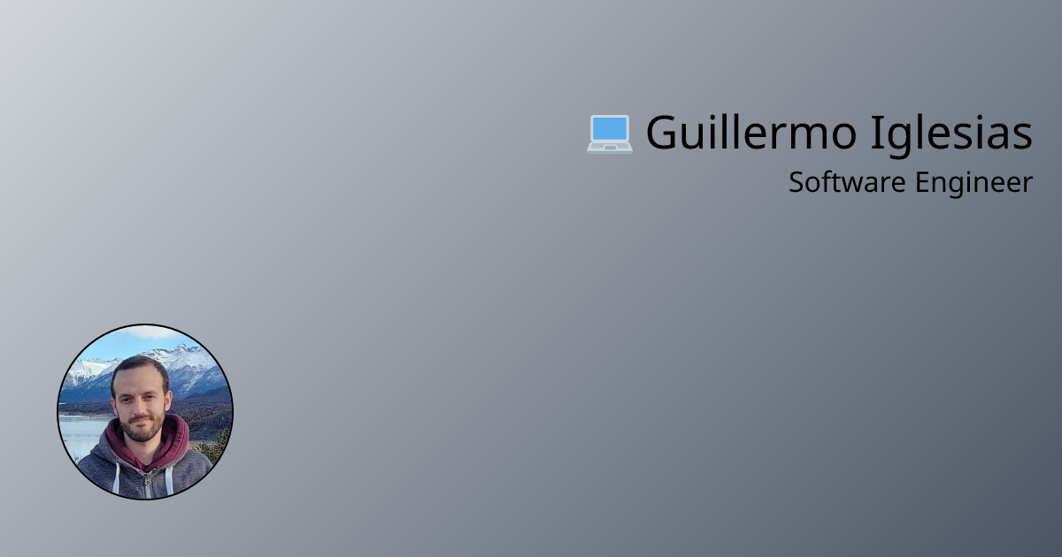 Software Engineer | Guillermo Iglesias